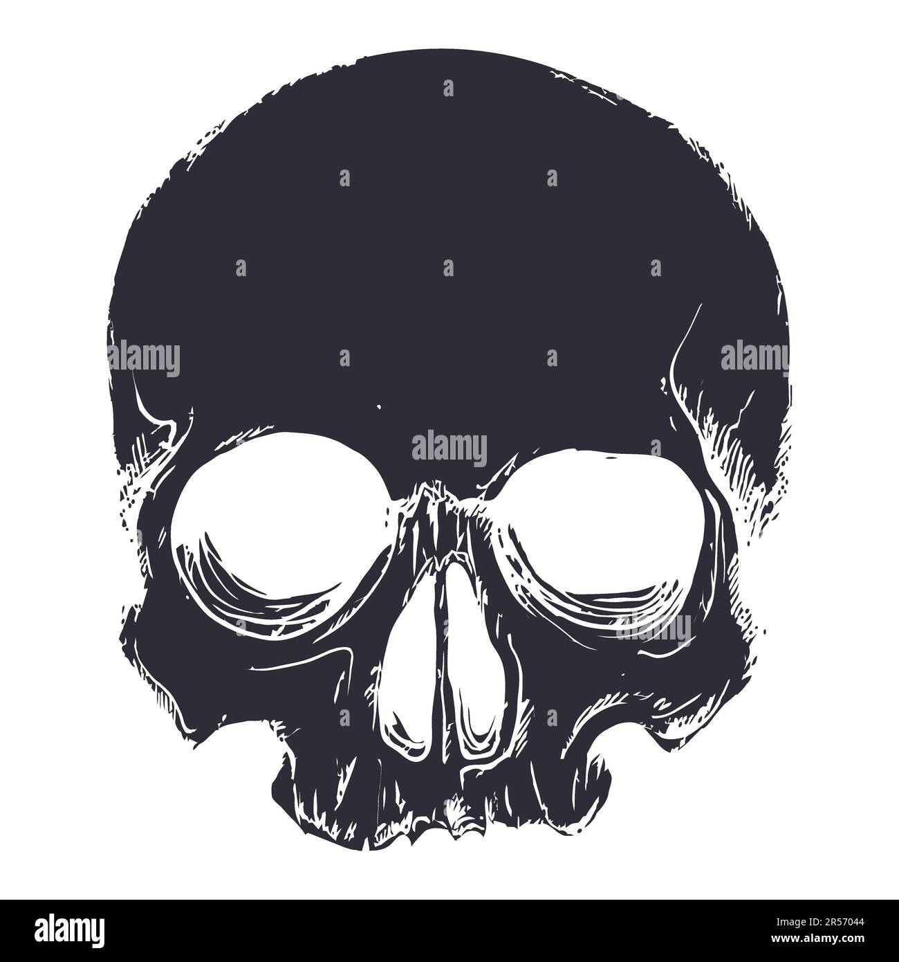 Skull and bones vector design. Editable, resizable, EPS 10, vector ...