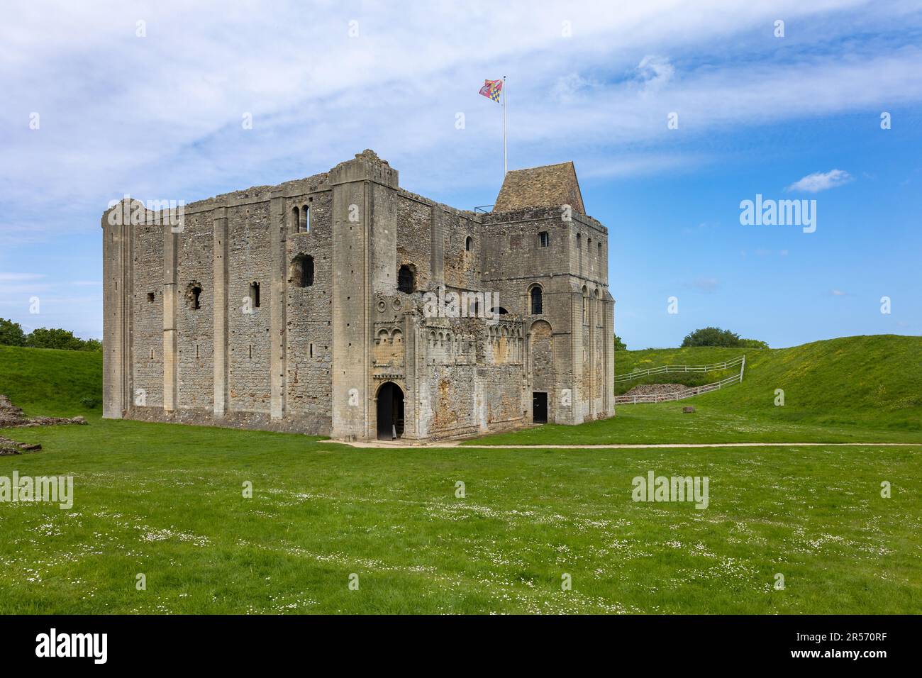 Castle Rising is a well preserved ruined castle in Norfolk, UK. Built ...