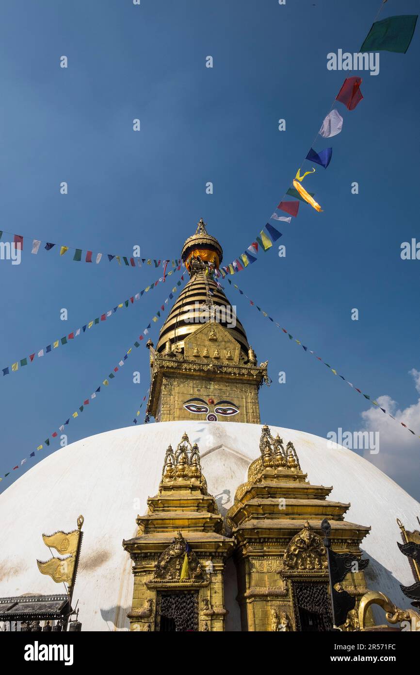 Swayambhunath Temple. Kathmandu Nepal Stock Photo - Alamy