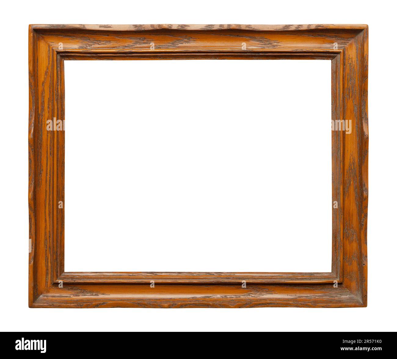 Old Western Wood Frame Cut Out on White Stock Photo - Alamy