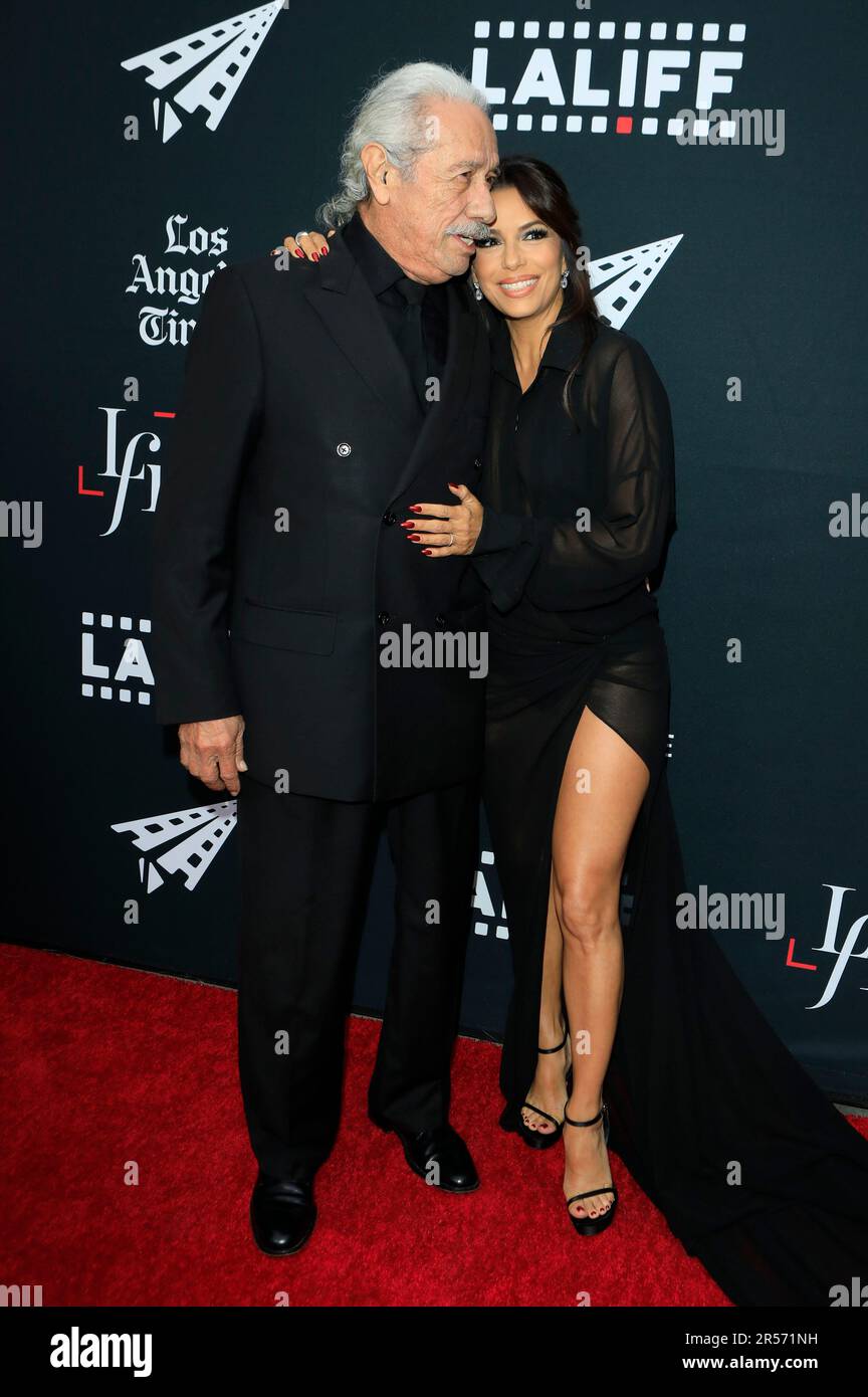 Edward James Olmos und Eva Longoria bei der Eröffnung des 22. Los ...