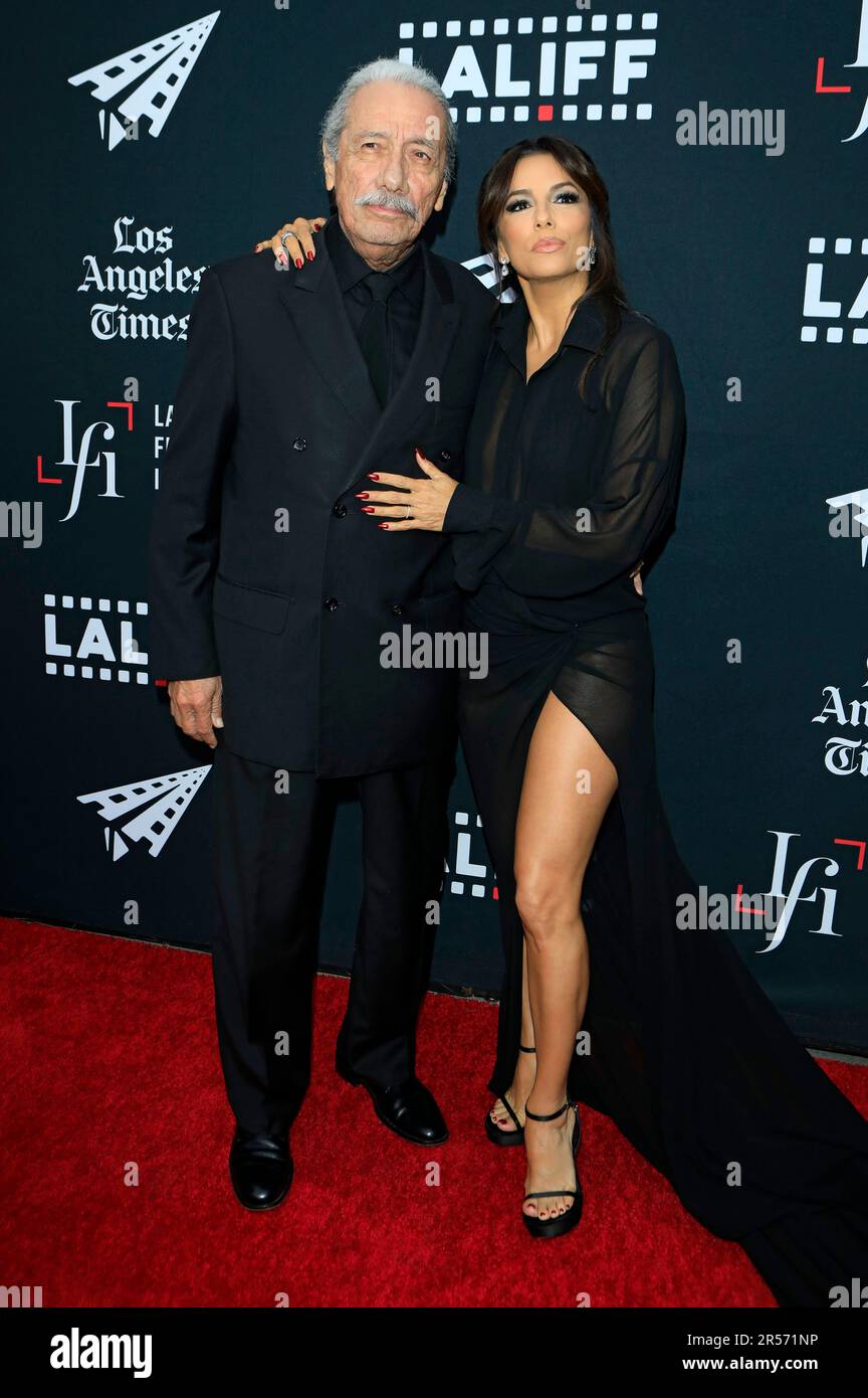 Edward James Olmos und Eva Longoria bei der Eröffnung des 22. Los ...