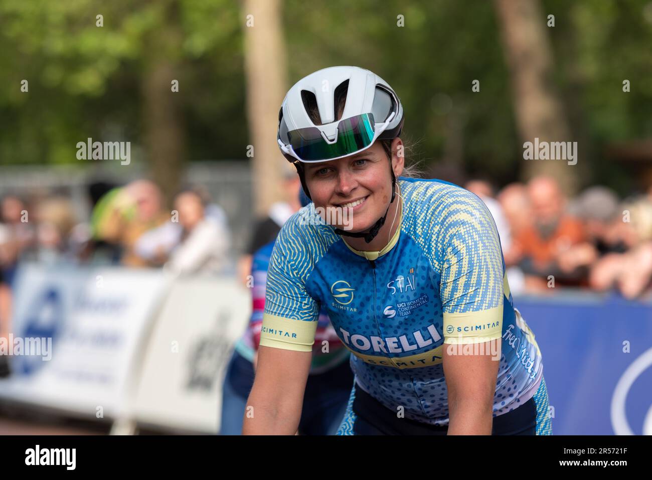 Amalie Winther Olsen after racing in the Classique UCI Women's WorldTour road race Stage 3 of ...