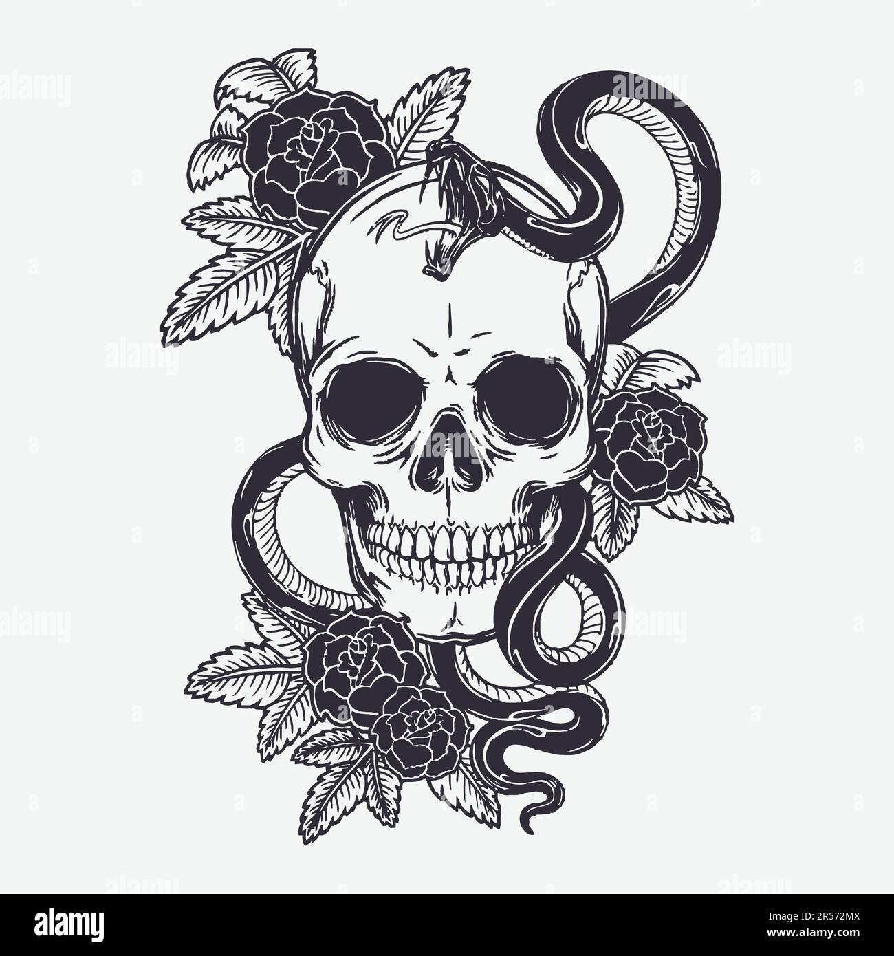 Skull and bones vector design. Editable, resizable, EPS 10, vector ...
