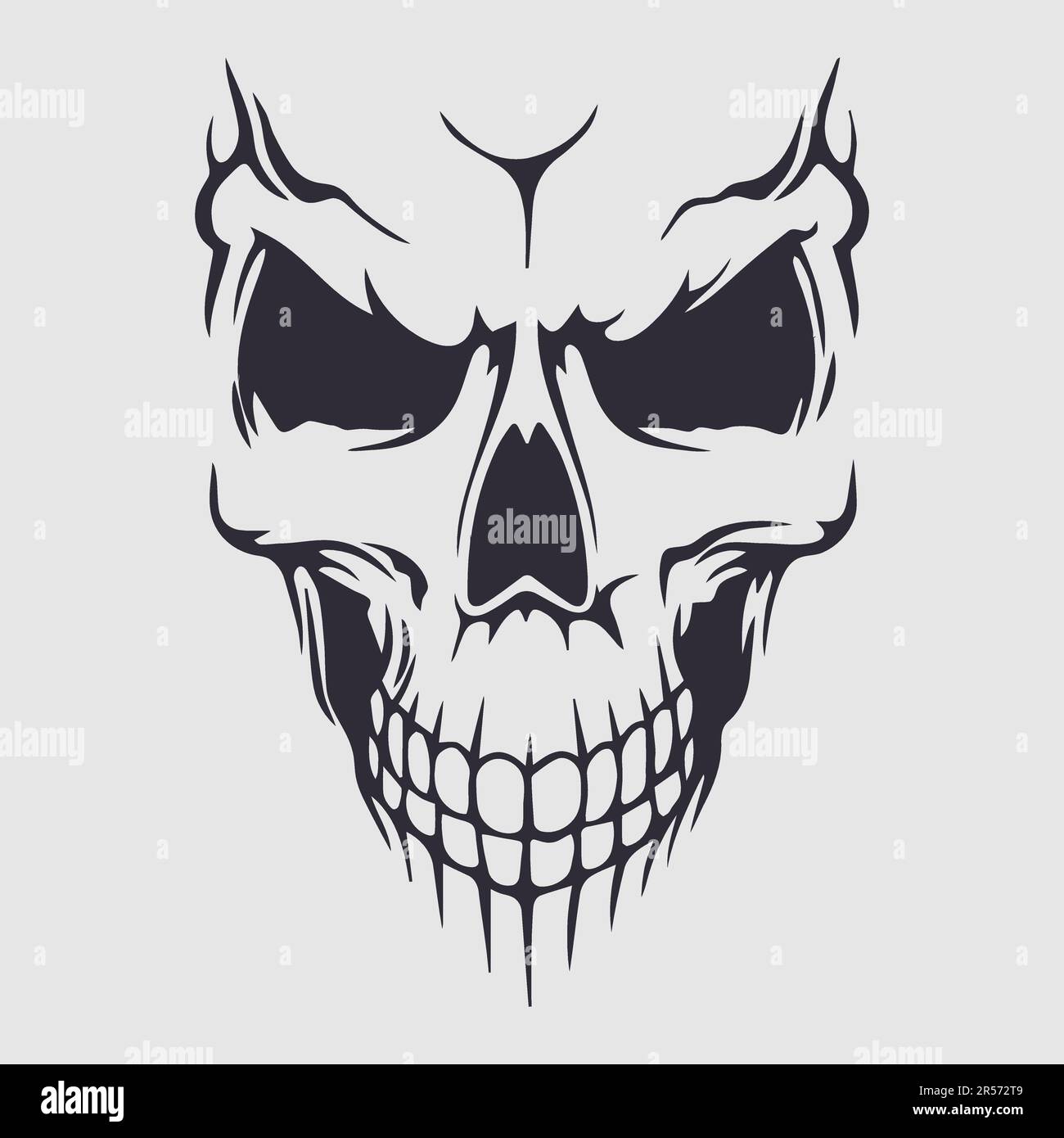 Skull and bones vector design. Editable, resizable, EPS 10, vector ...