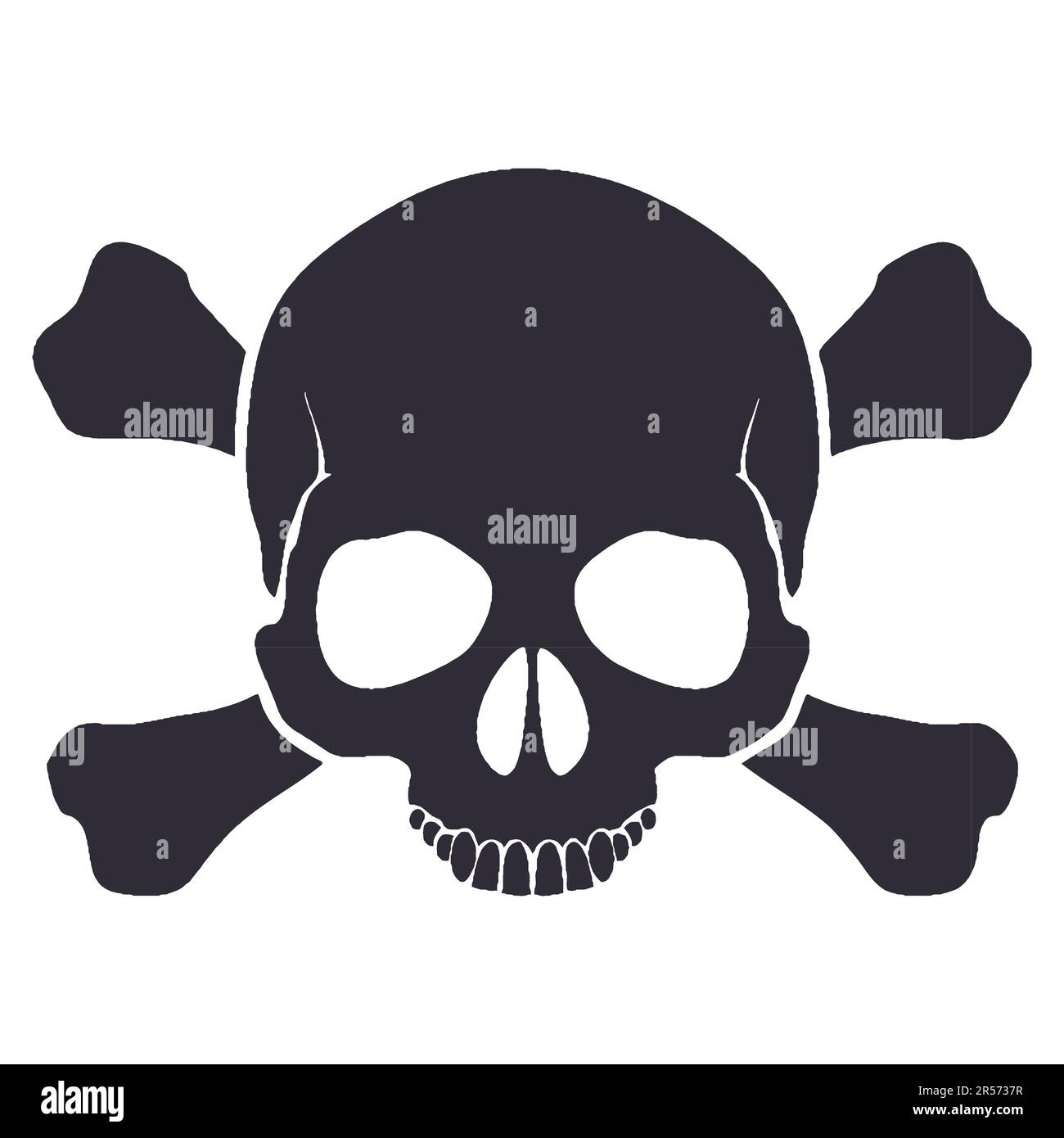 Skull and bones vector design. Editable, resizable, EPS 10, vector ...