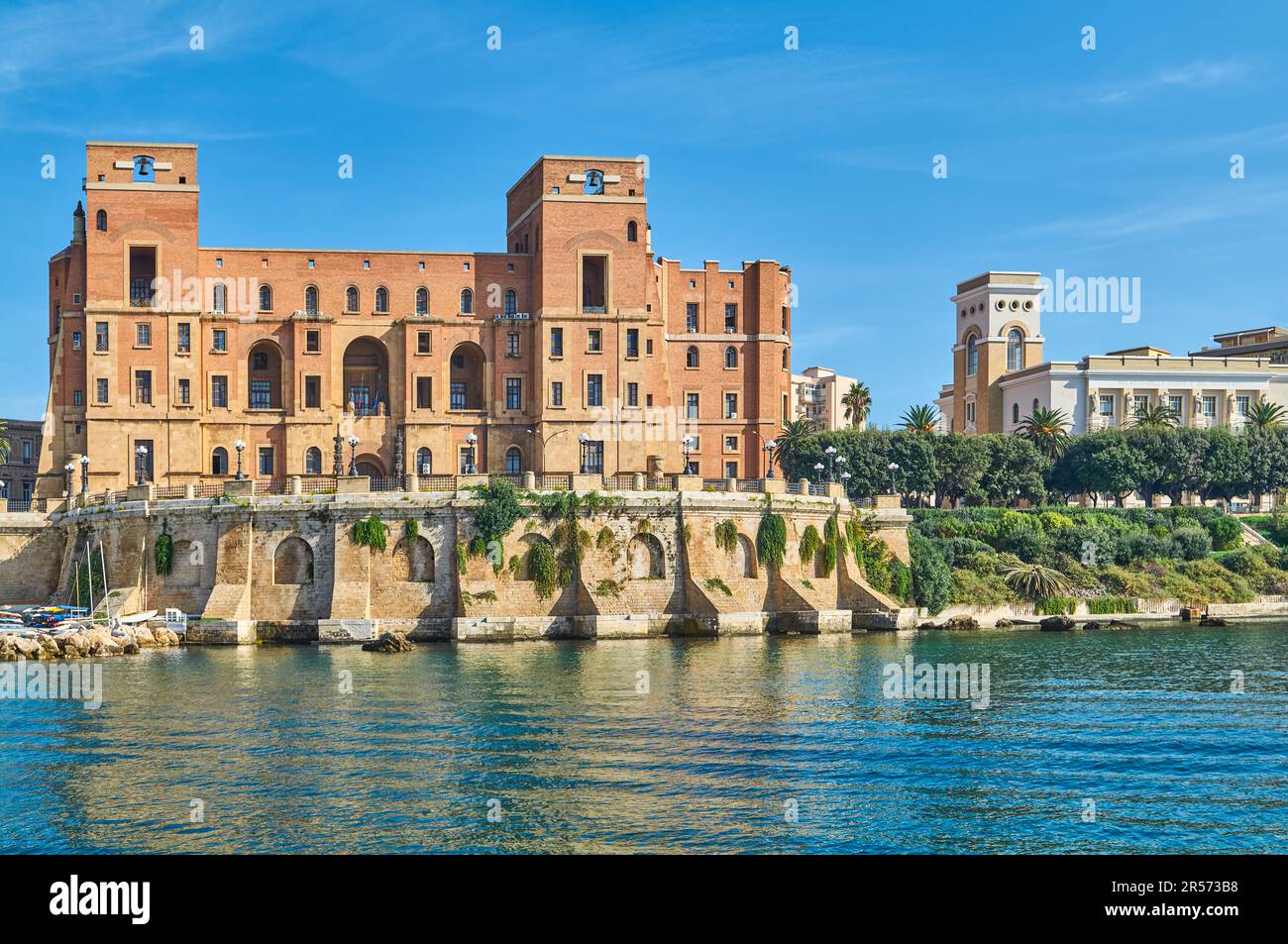 Taranto, Italy, the Government ancient building and the Post Office ...