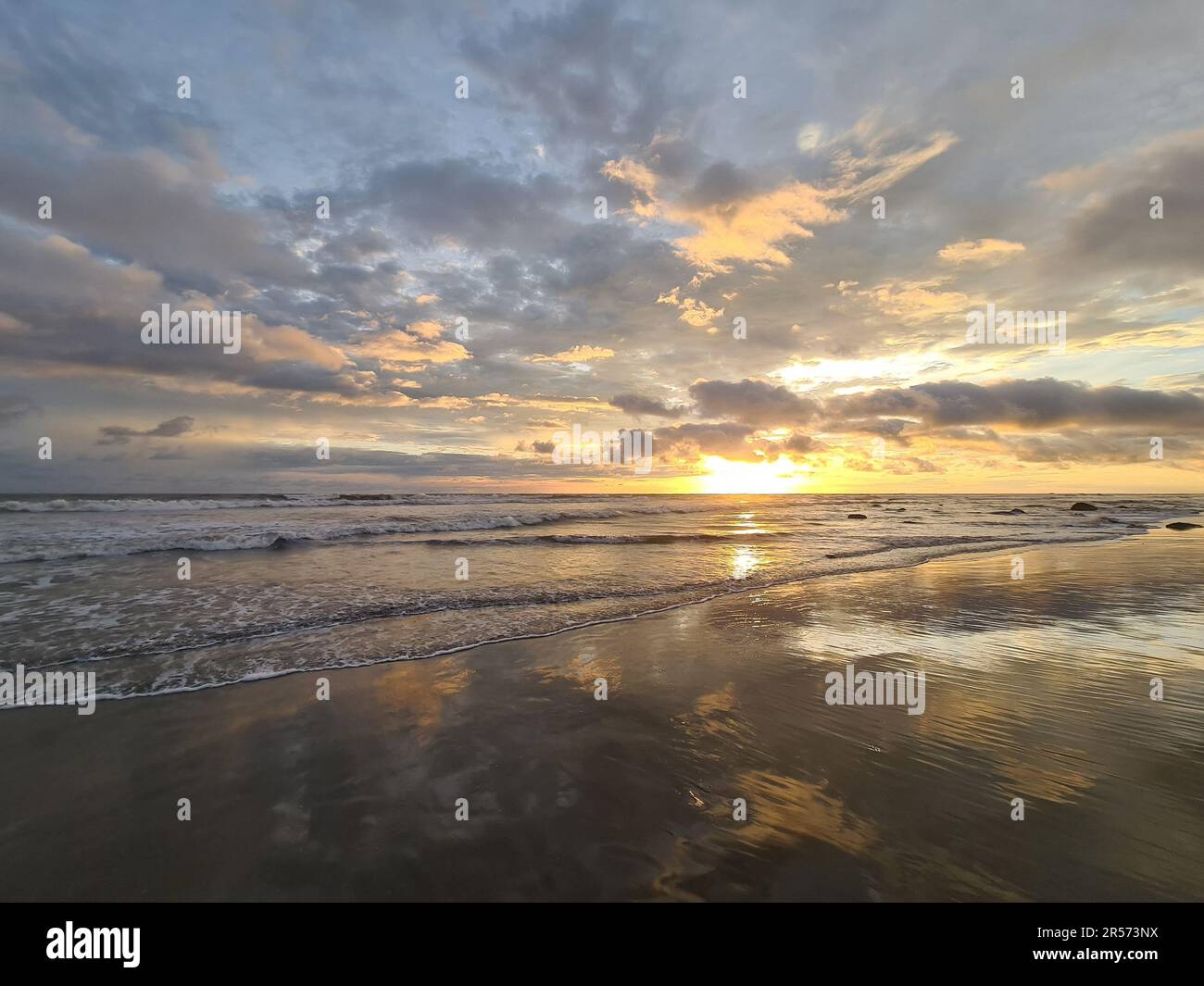 Colorful sunset in tropical background. Travel vacation theme Stock ...