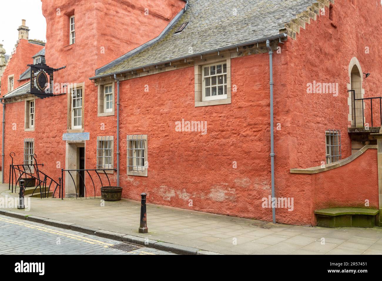 Abbot House is the oldest secular building in Dunfermline Stock Photo ...