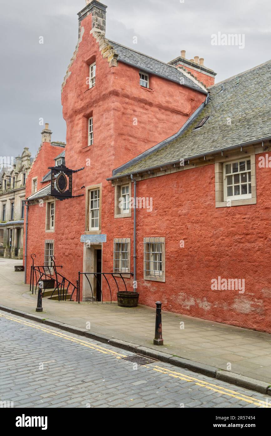 Abbot House is the oldest secular building in Dunfermline Stock Photo ...