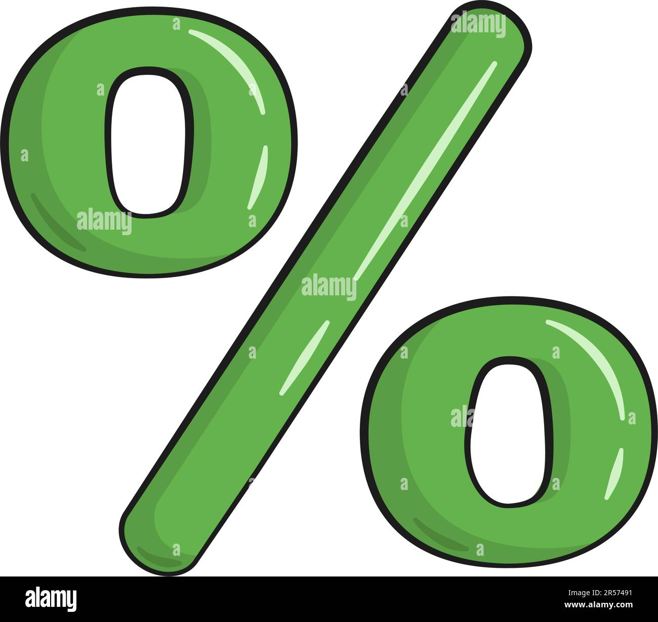 Percent symbol. Cartoon. Vector illustration Stock Vector Image & Art ...