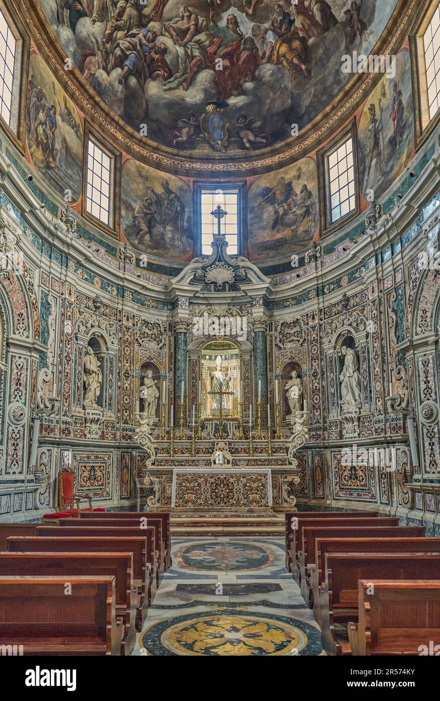 Taranto, Italy - November 2, 2022: The sacred sculptures and he marble ...