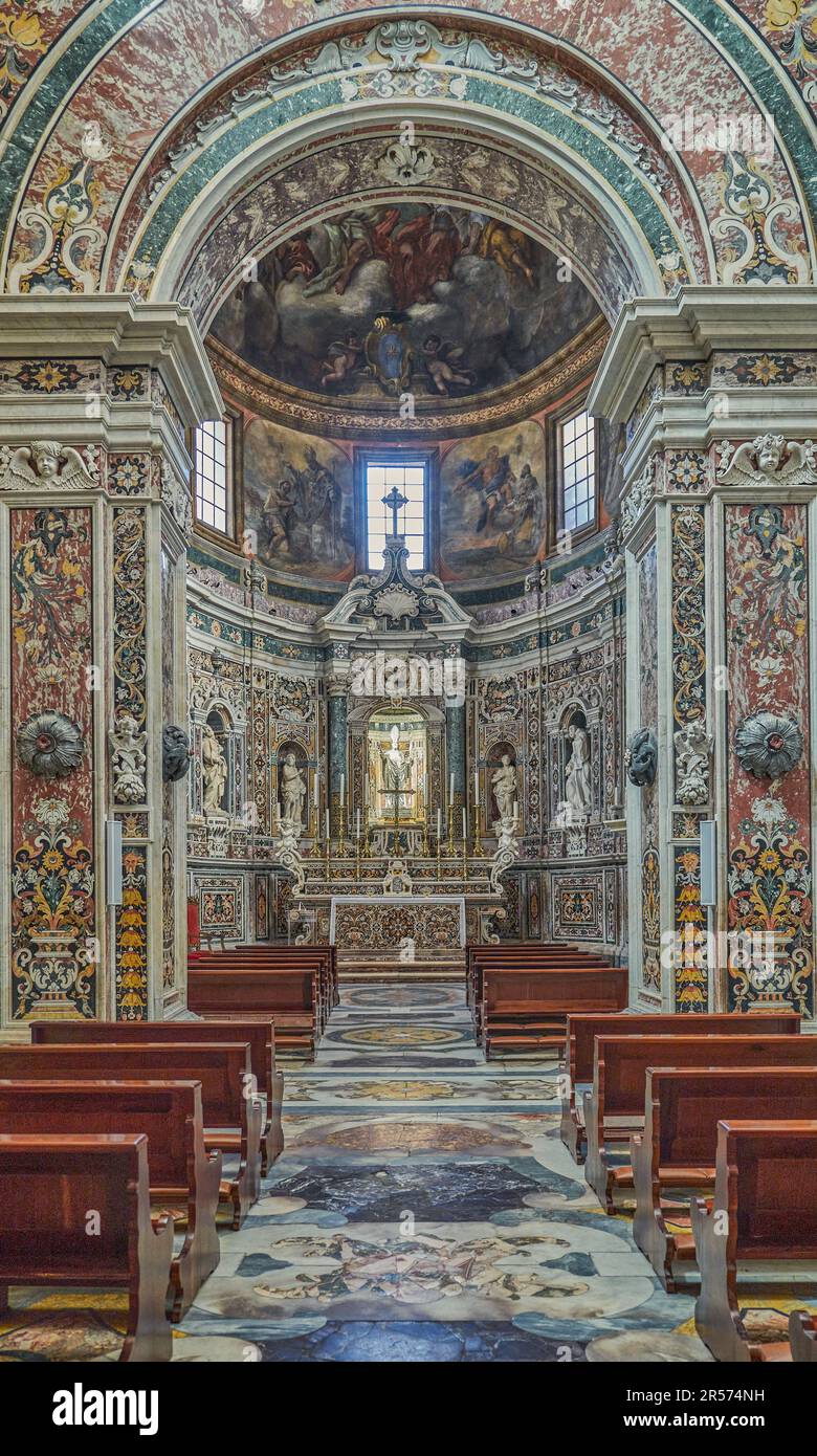 Taranto, Italy - November 2, 2022: The sacred sculptures and he marble ...