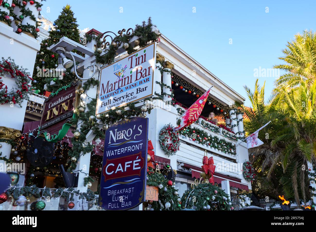 St. Augustine, Florida - December 28, 2022: SIgns for Tini Martini Bar ...