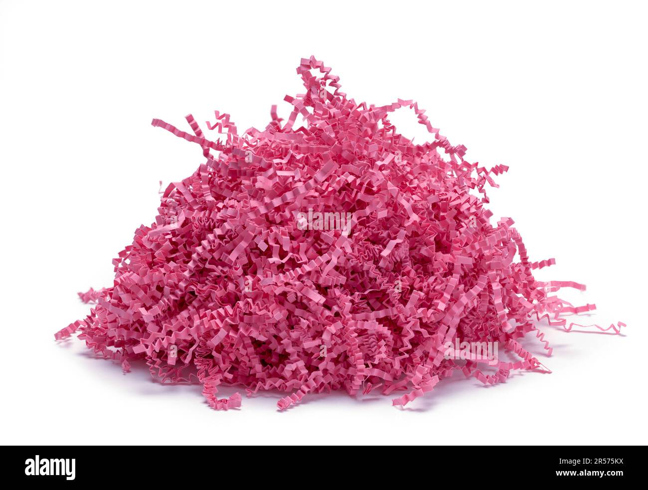 Shredded Pink Wrinkled Paper Pile Cut Out Stock Photo - Alamy