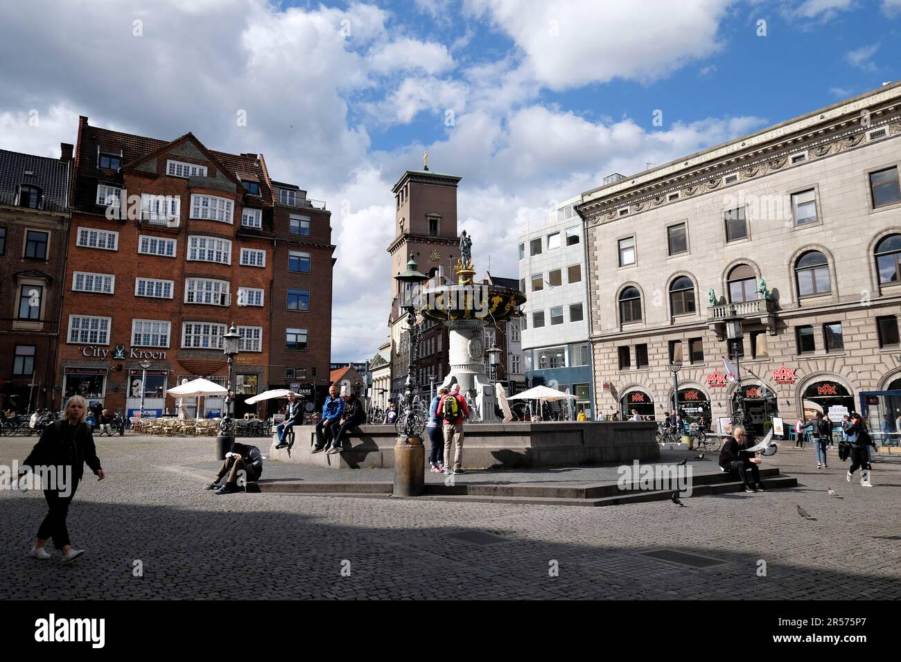 Denmark. Copenhagen. Stroget. Pedestrian street Stock Photo - Alamy