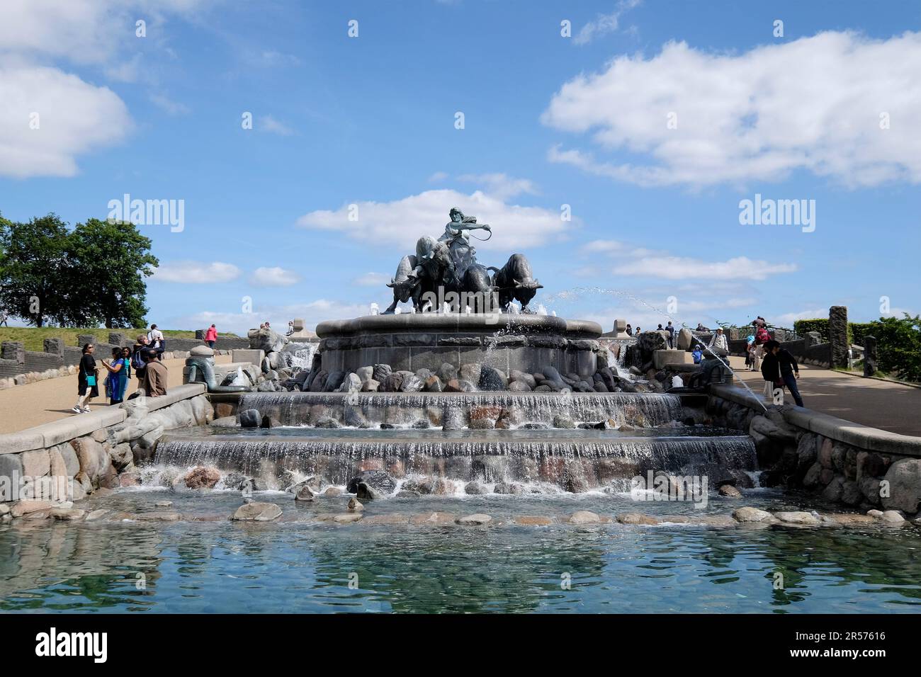 Denmark. Copenhagen. Gefion fountain Stock Photo - Alamy