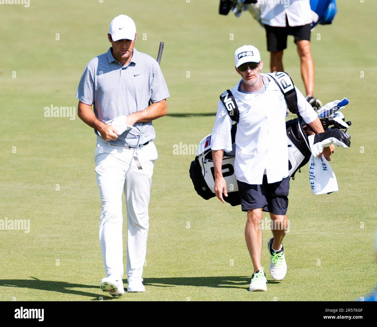 Dublin, Ohio, USA. 1st June, 2023. Scottie Scheffler (USA) and his ...