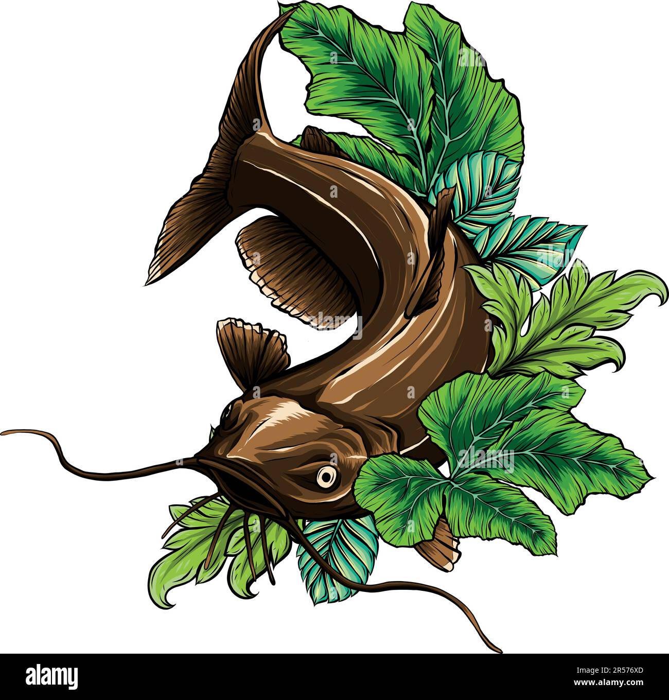 Nice view river background Stock Vector Images - Alamy