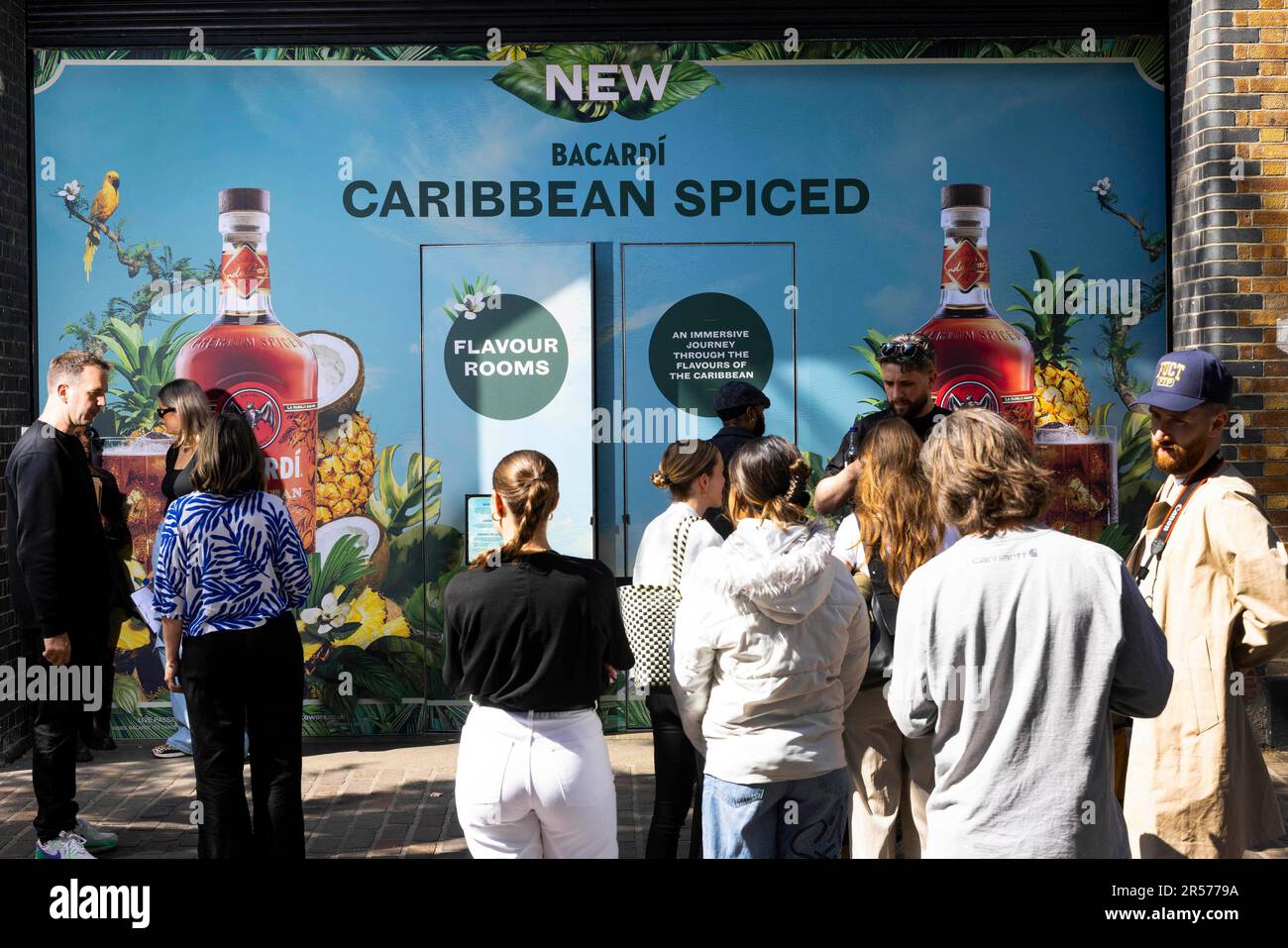 EDITORIAL USE ONLY A preview of the BACARDI Rum Caribbean Flavour Rooms in Shoreditch ...