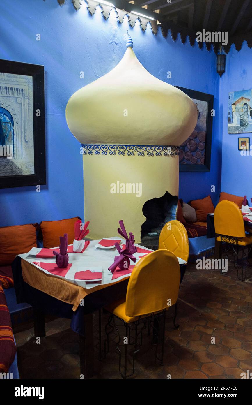 Chefchaouen restaurant hi-res stock photography and images - Alamy