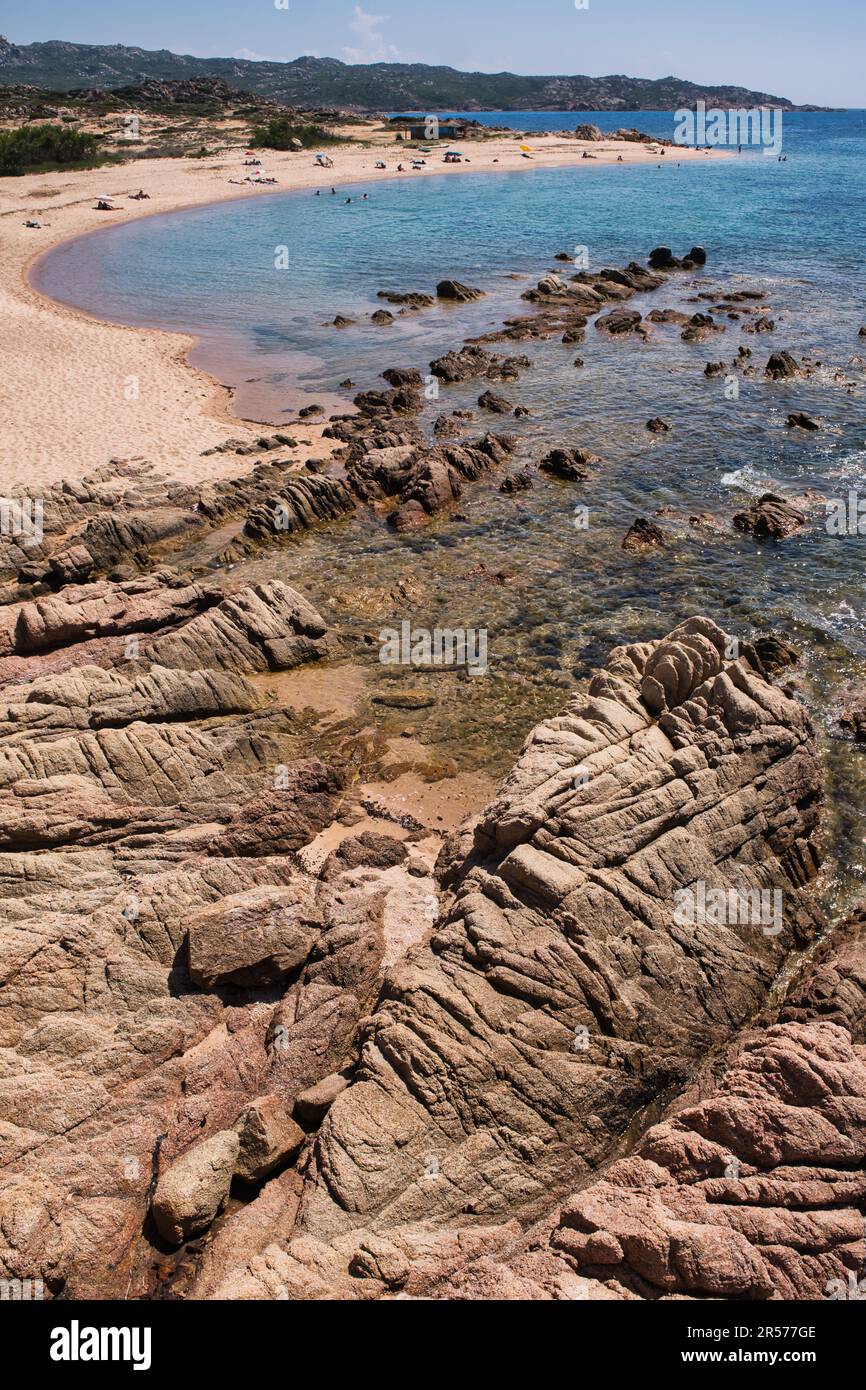 View of the Tonnara beach in Corse Stock Photo - Alamy