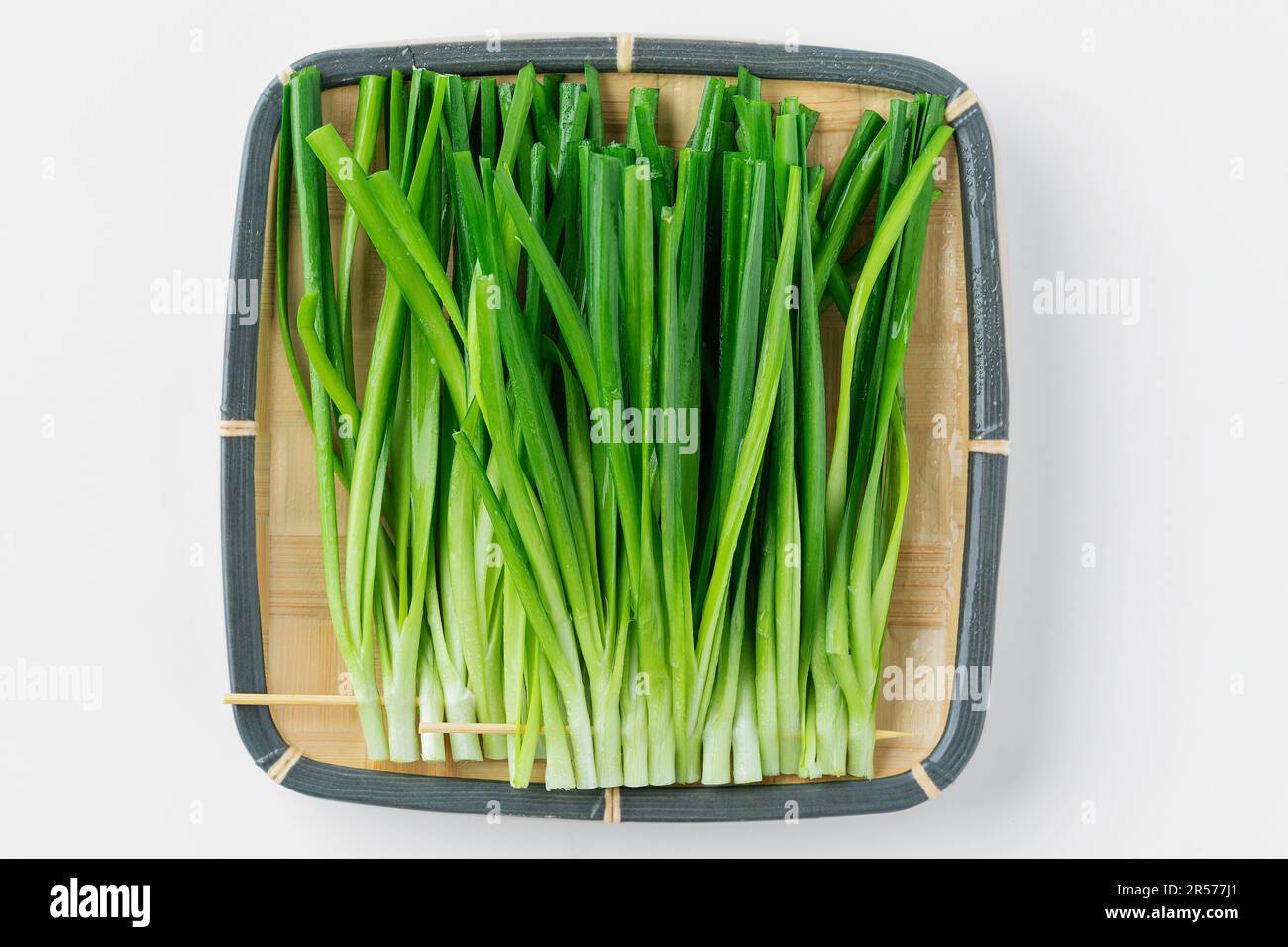 Green Chives for Japanese bbq or Korea bbq。 Stock Photo - Alamy