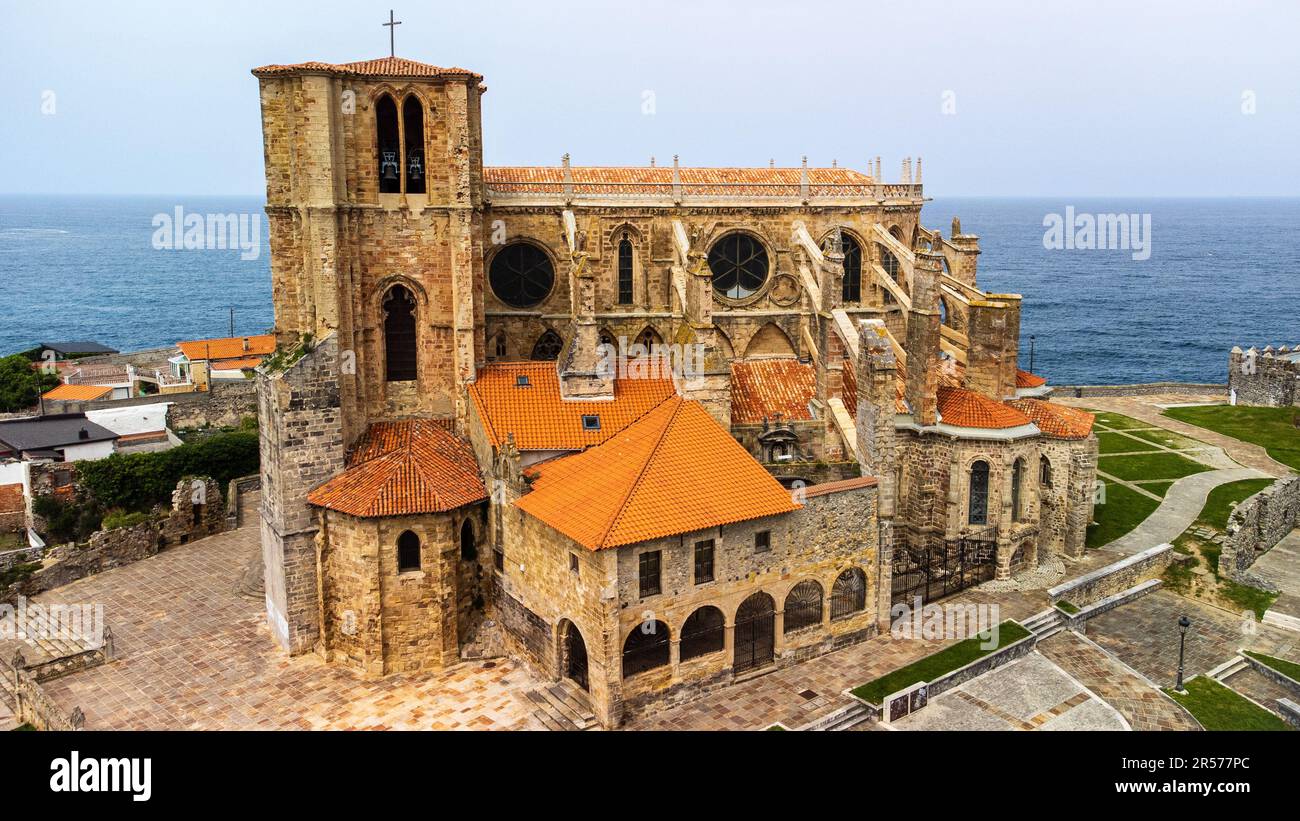 The Church of Santa Maria de la Asuncion, religious landmark, a blend ...