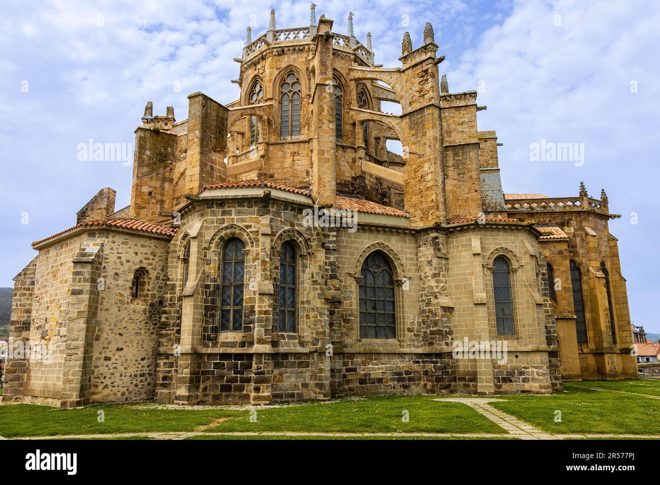 The Church of Santa Maria de la Asuncion, religious landmark, a blend ...