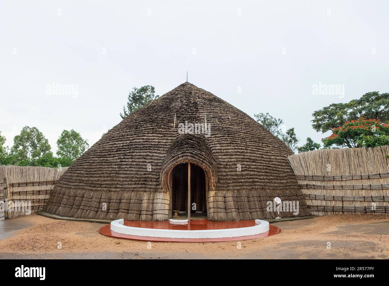 Rwanda. Nyanza. Palace of King Mutara III Rudahigwa (Rukari Stock Photo ...