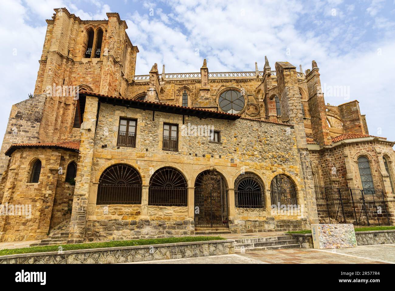 The Church of Santa Maria de la Asuncion, religious landmark, a blend ...