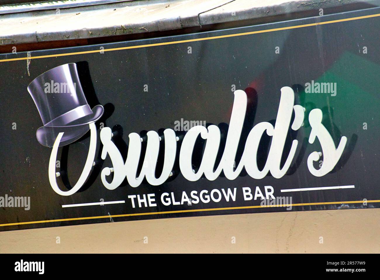 oswalds the rangers bar on oswald street Stock Photo - Alamy