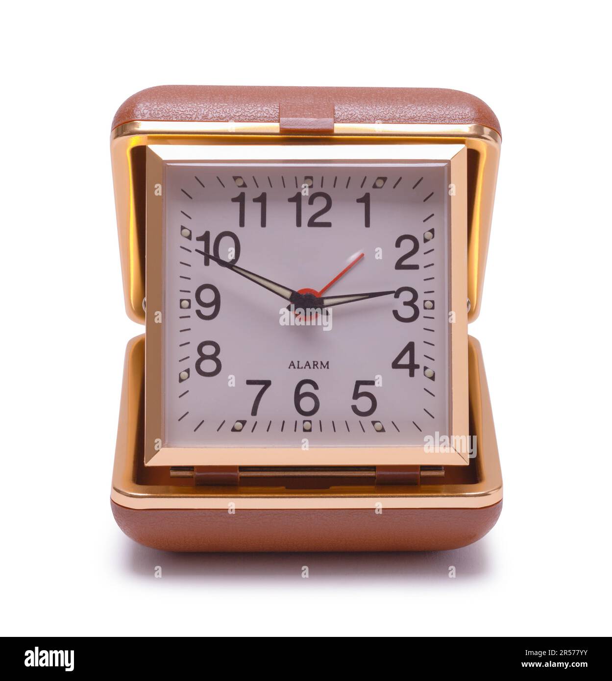 Travel Alarm Clock Front View Cut Out on White Stock Photo - Alamy Travel Alarm Clock Front View Cut Out on White Stock Photo - Alamy