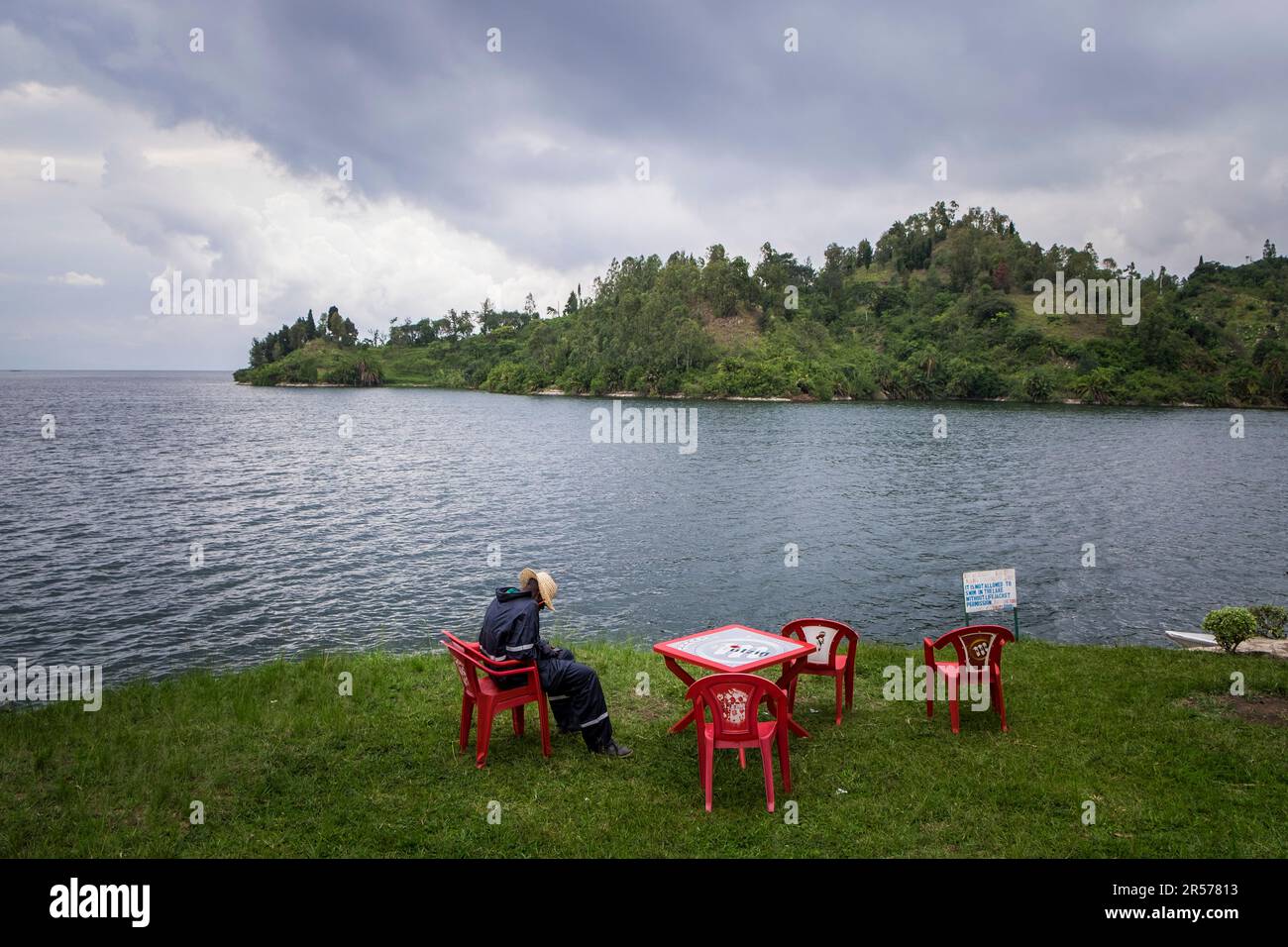 Rwanda. Kibuye. Kivu lake. landscape Stock Photo - Alamy