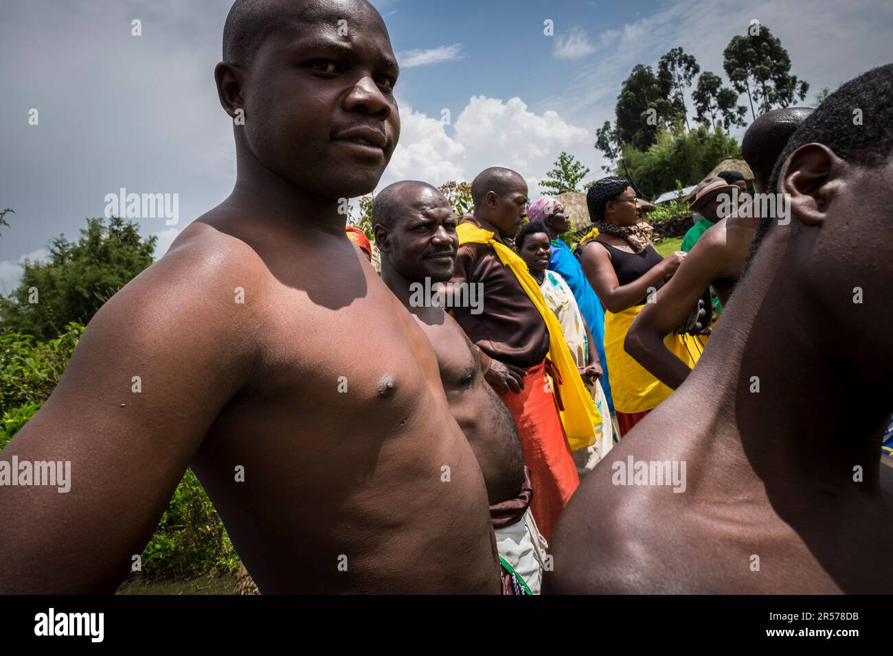 Rwanda. Ruhengeri. Musanze. Iby'Iwacu Cultural village. people Stock ...