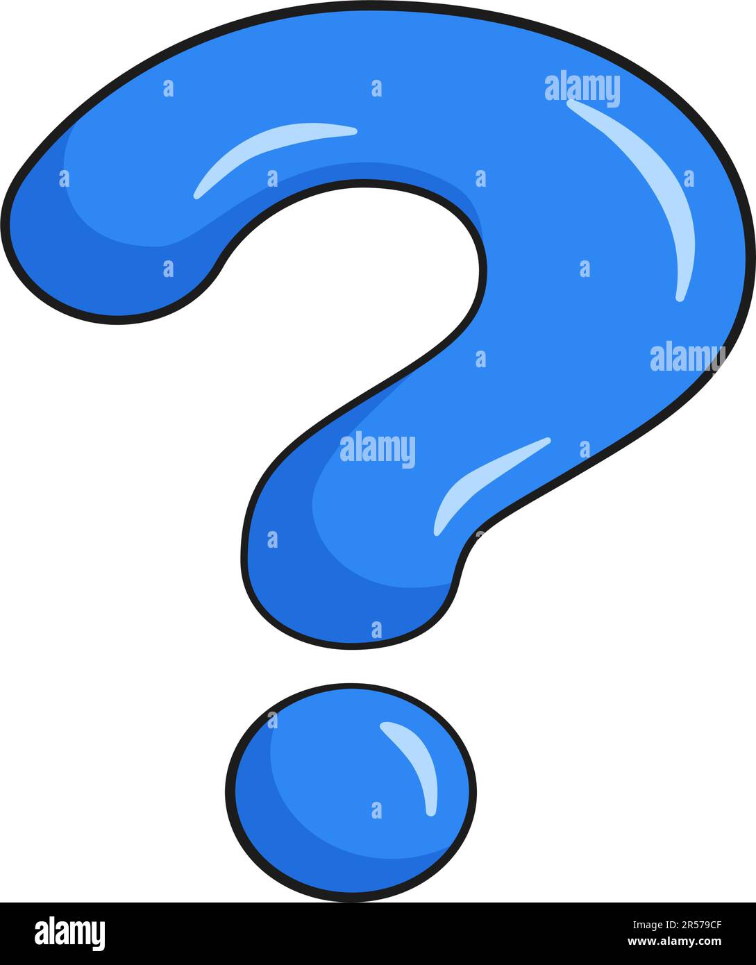 Question mark. Cartoon. Vector illustration Stock Vector Image & Art ...