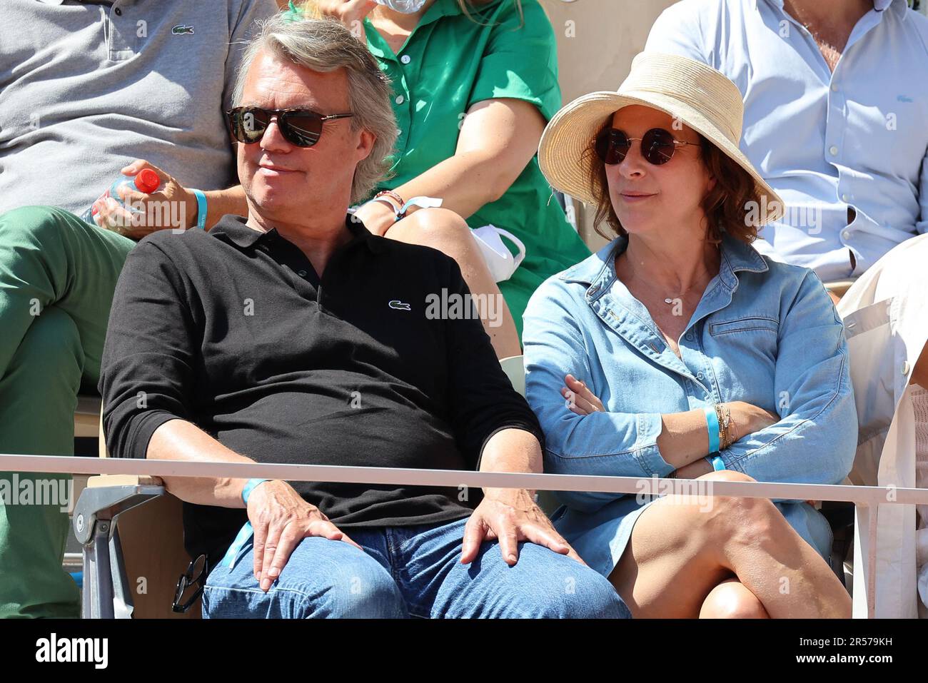 Paris, France. 01st June, 2023. Eric Viellard and Isabelle Gelinas in ...