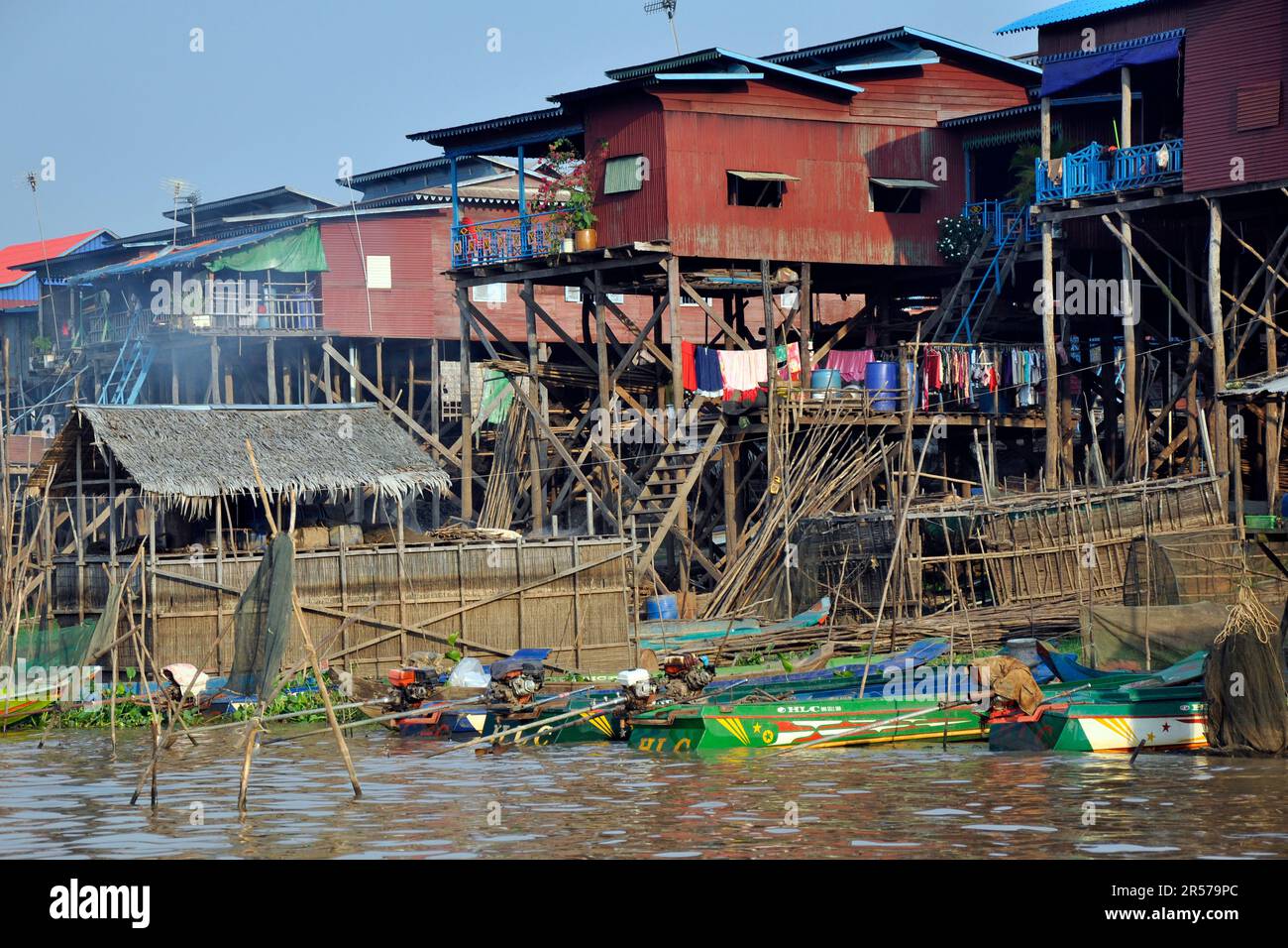 Travel. Traditional. South. History. People. Outdoors. Horizontal. Nobody. Mekong. Kompong ...