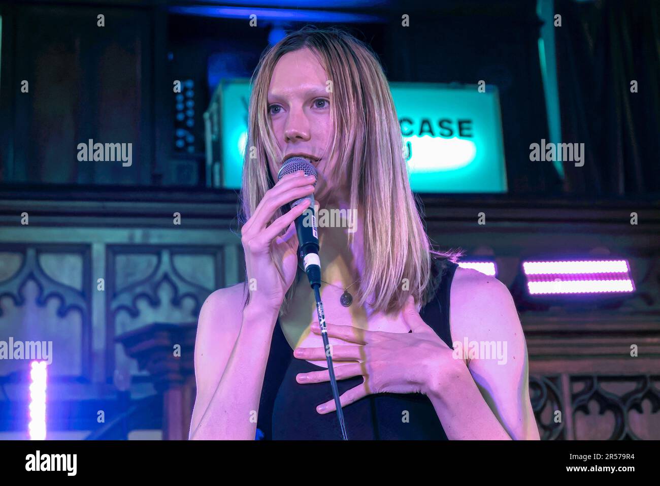 City of Brighton & Hove, East Sussex, UK. Alice Low performing at One ...