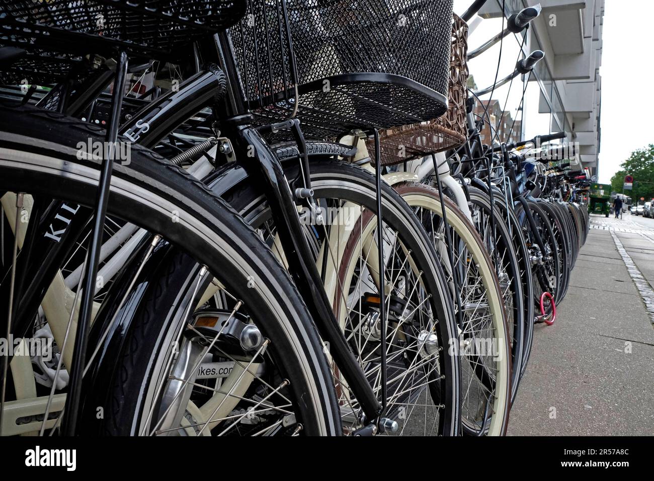 Denmark. Copenhagen. Bicycles Stock Photo - Alamy