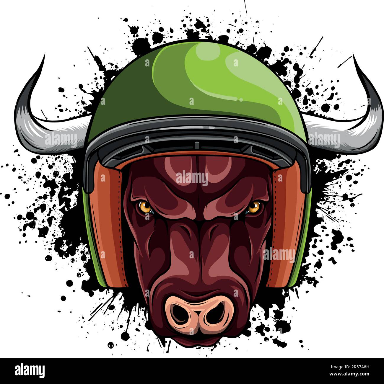 Bull head helmet hi-res stock photography and images - Alamy