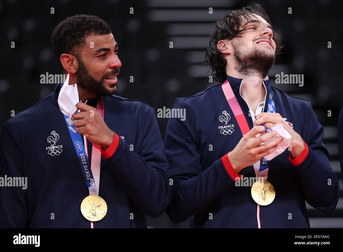 AUG 7, 2021 - Tokyo, Japan: Earvin NGAPETH and Antoine BRIZARD of Team ...