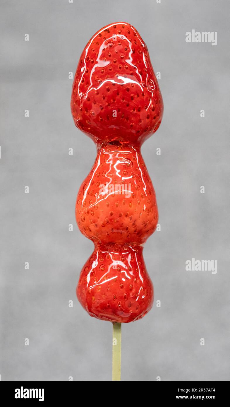 Japanese Strawberry Candy, ichigo ame, Tokyo, Japan Stock Photo - Alamy