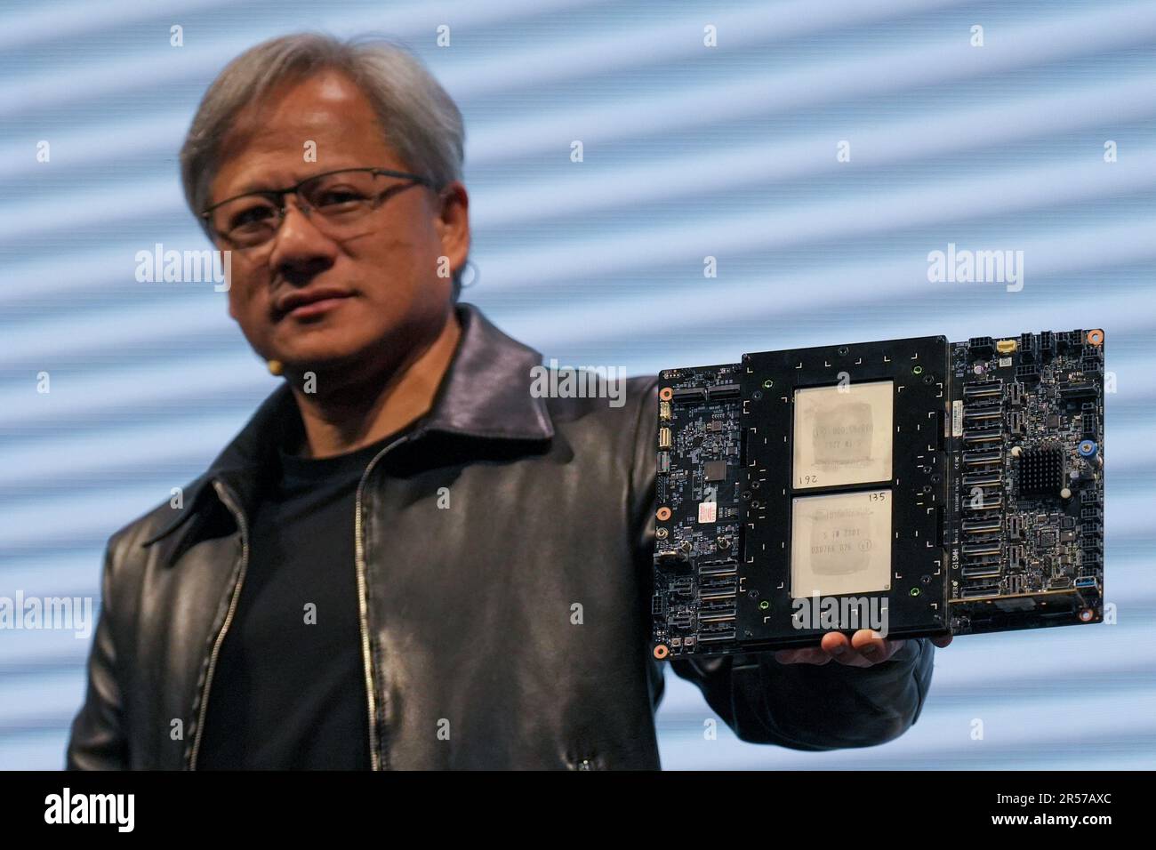Taipei, Taiwan. 01st June, 2023. Jensen Huang, President of NVIDIA ...