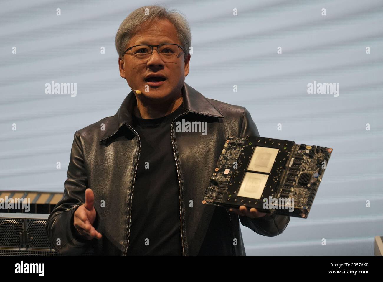 Taipei, Taiwan. 01st June, 2023. Jensen Huang, President of NVIDIA ...