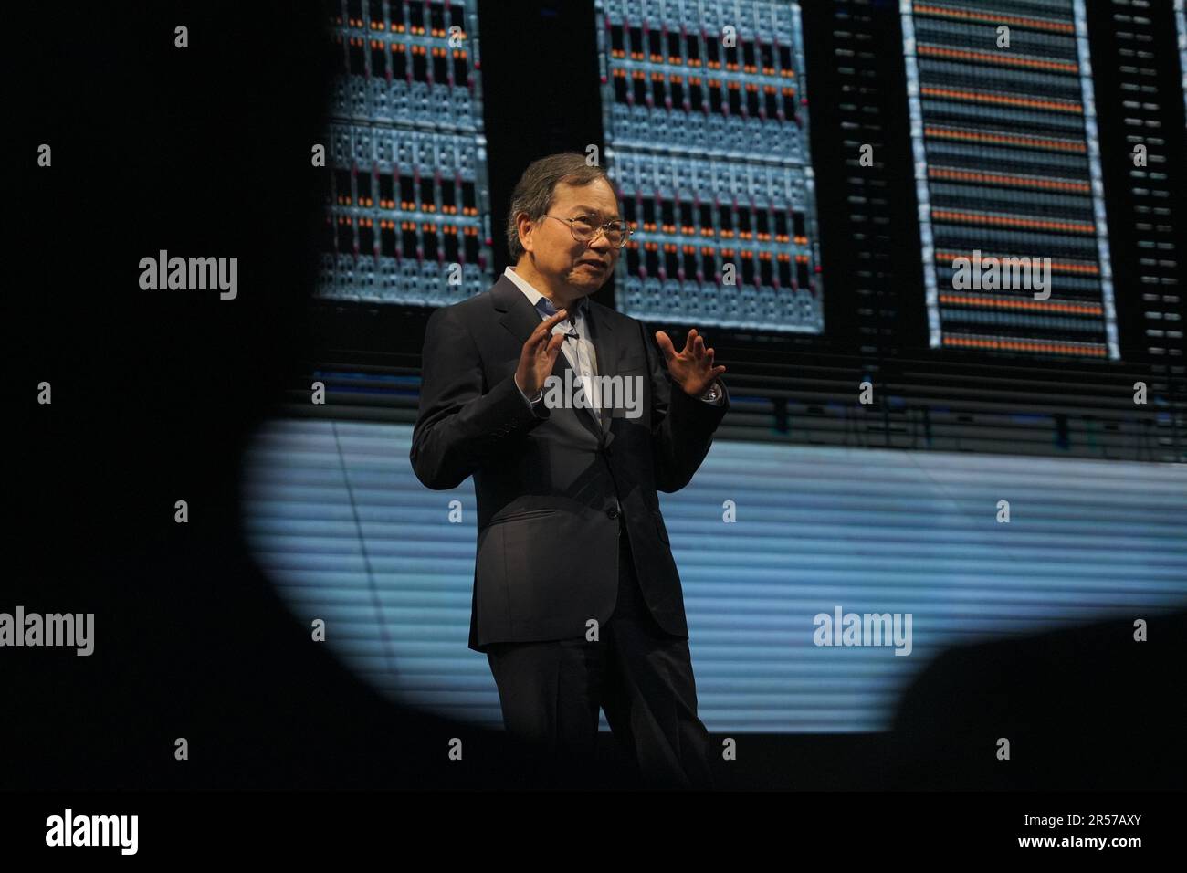 Taipei, Taiwan. 01st June, 2023. Charles Liang, CEO of Supermicro at a ...