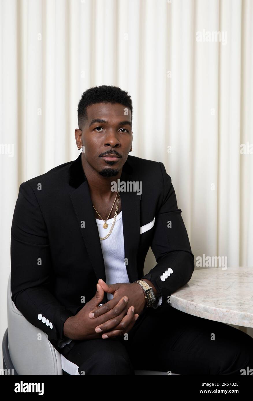 Khris Davis poses for a portrait to promote the film "Big George ...