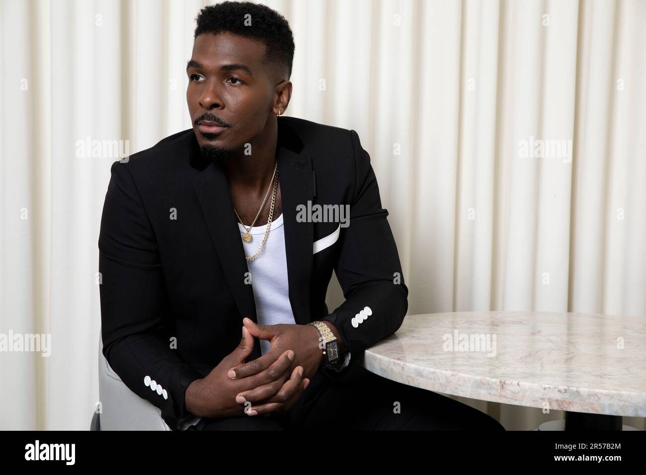 Khris Davis poses for a portrait to promote the film "Big George ...