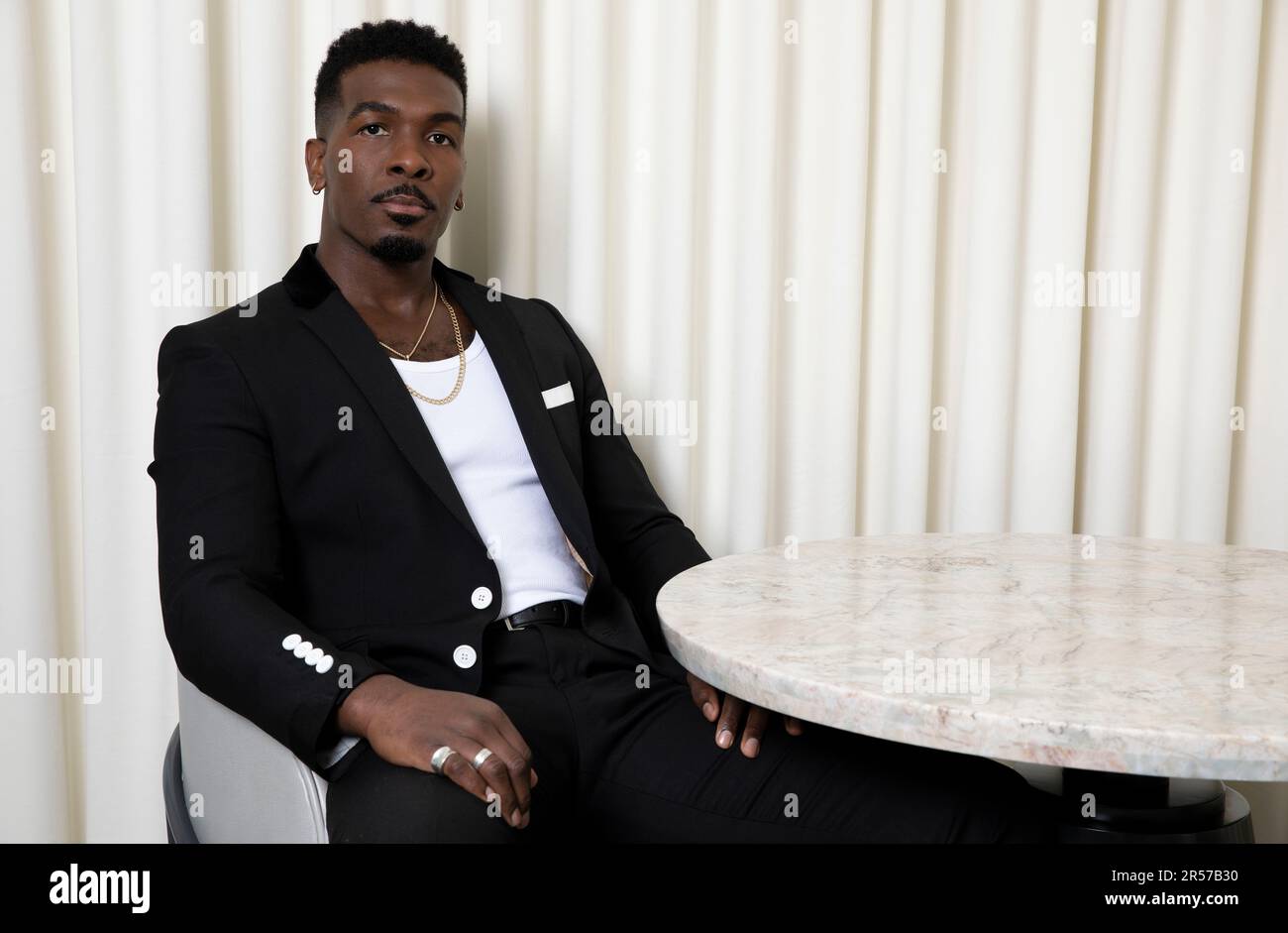 Khris Davis poses for a portrait to promote the film "Big George ...