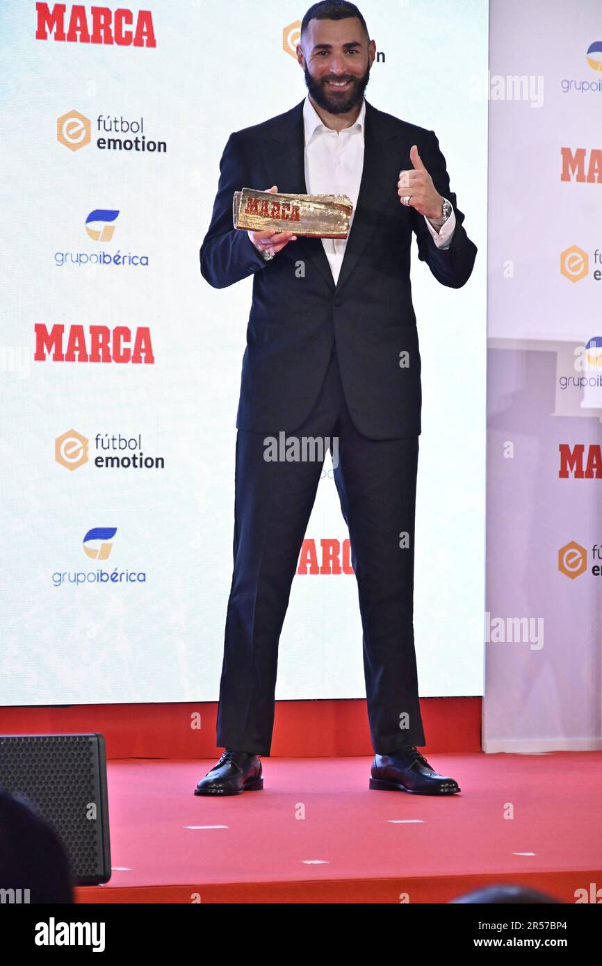 Madrid, Spain. 01st June, 2023. Karim Bezema during Marca Leyenda ...
